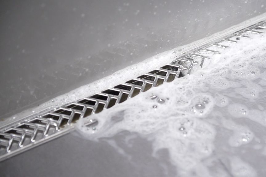 Customizable KERDI-LINE-VARIO Drains for Your Shower | Schluter