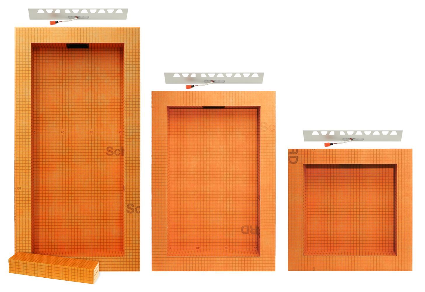 Nicho de ducha iluminado KERDI-BOARD-SNLT | Schluter