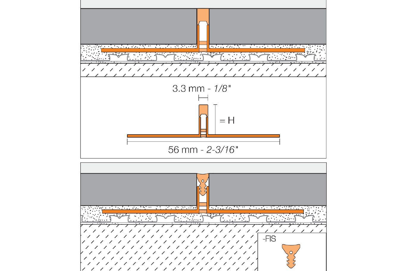 Schluter®-DILEX-F | Juntas de superficie y de dilatación | Schluter